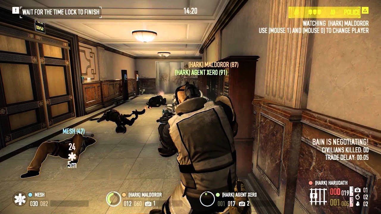 [PAYDAY 2] The Benevolent Bank - Overkill - YouTube