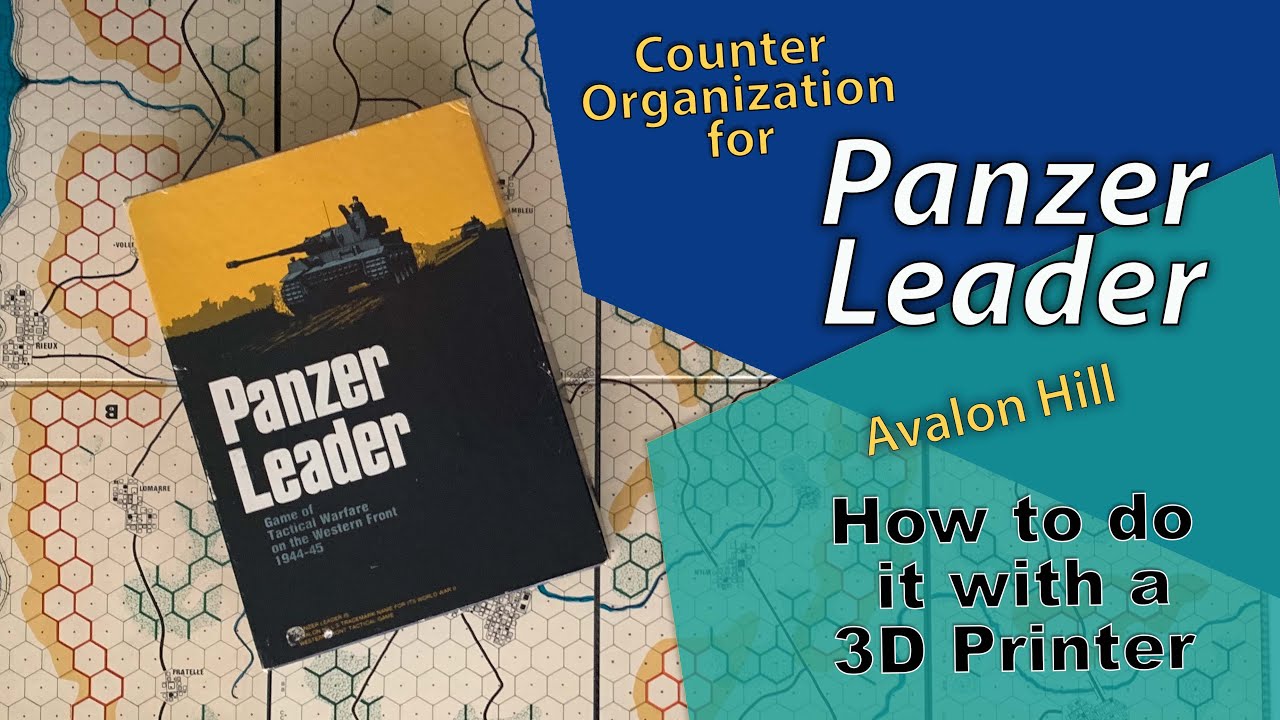 Panzer Leader by Avalon Hill - How to make 3D printed Counter Trays ...