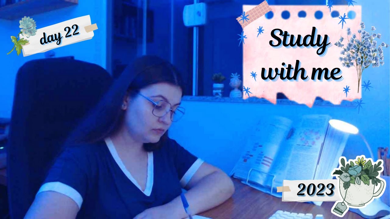 Study with me (estude comigo) real time - study company and motivation! 💙🌼 #day22 - YouTube