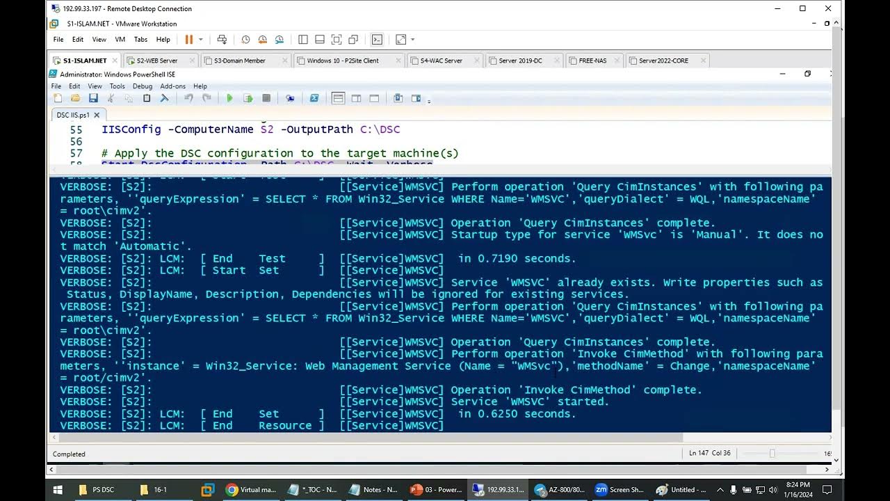 89 PS Desired State Configuration DSC LAB - YouTube