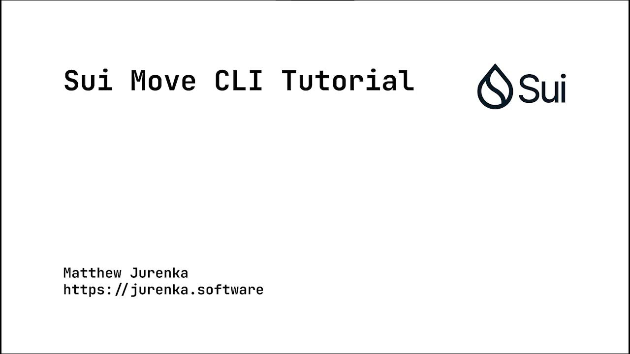 Sui Cli Walkthrough Sui Fullstack Tutorial 3 Youtube