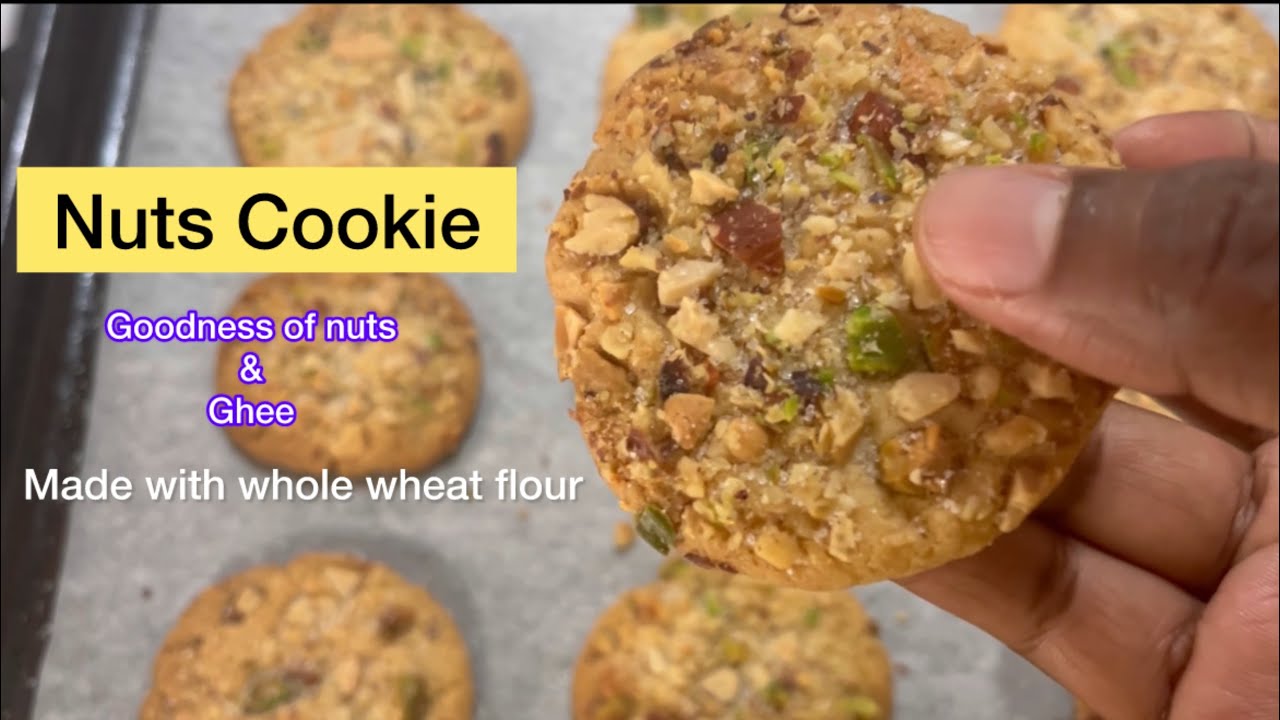 Nuts Cookie | Ghee Biscuit | Nei biscuit | Simple tea time snack ...
