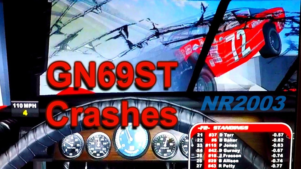 Nascar Racing 2003 GN69 mod | #5 Dodge Charger | Accidentes en ...