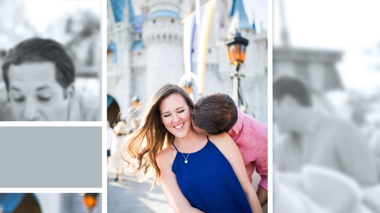 Alicia + Joe Magic Kingdom Engagements - YouTube