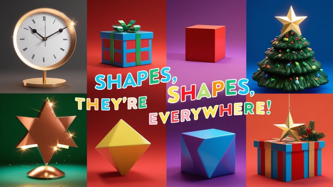 learn about shapes| shapes are all around! | shapes song | pre-school ...