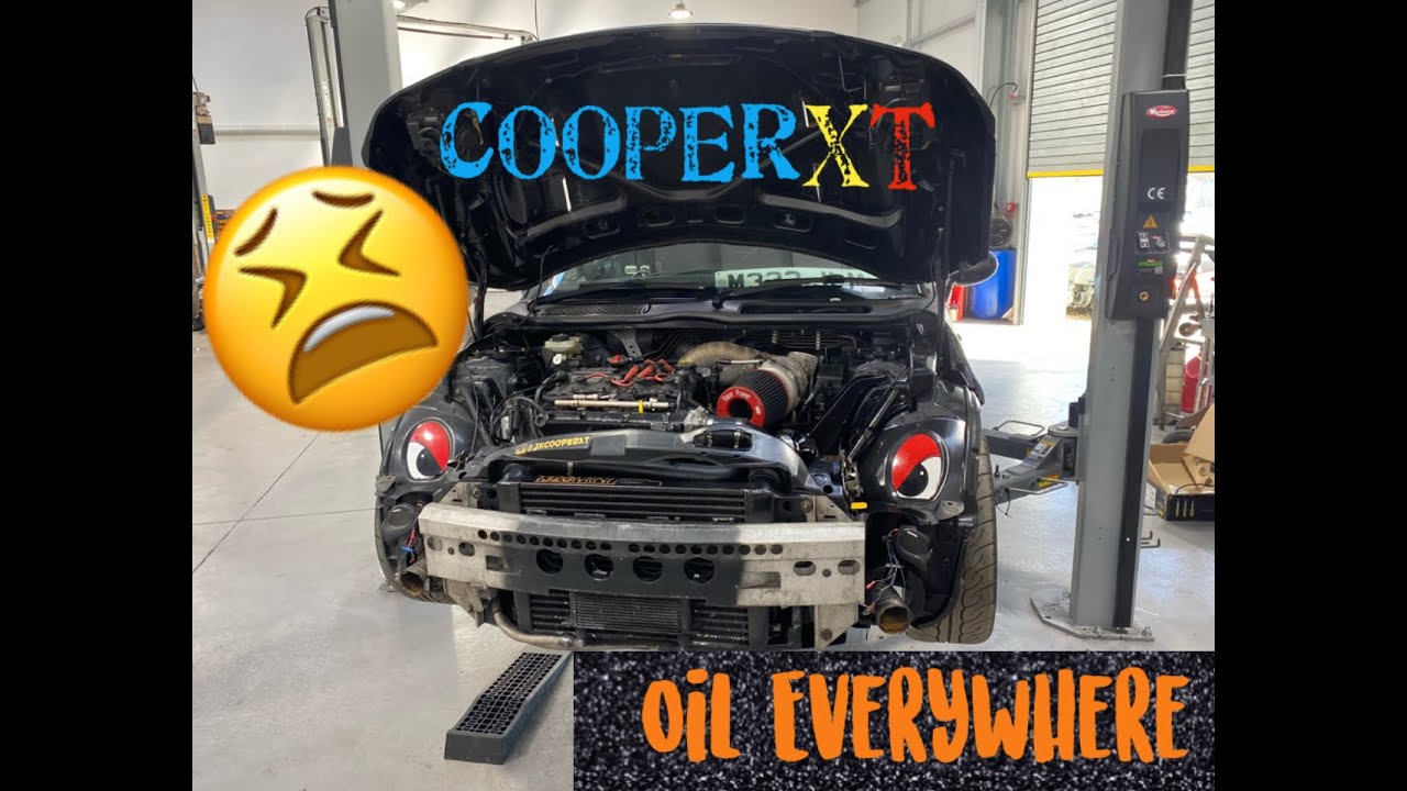 Mini Cooper TURBO OIL SPILL - YouTube