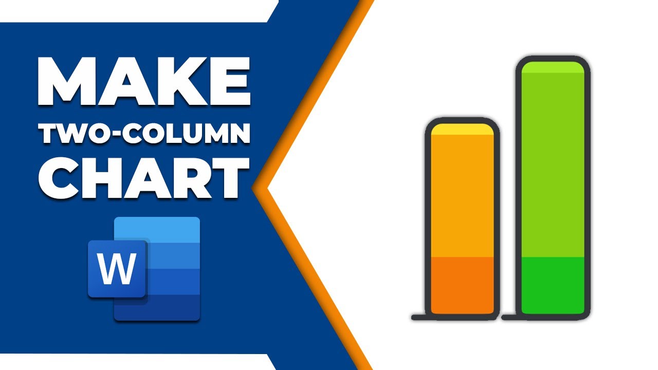 How To Make A Two Column Chart In Word Youtube