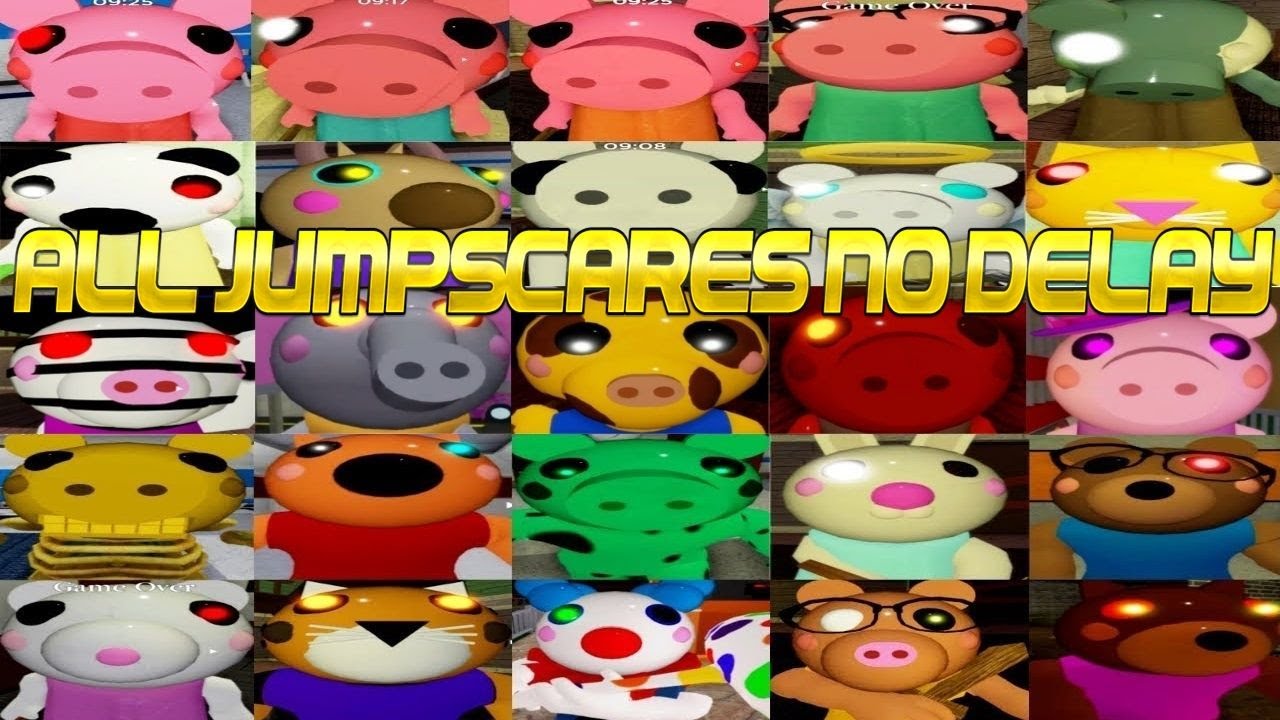 ROBLOX PIGGY ALL JUMPSCARES 🐷 NO DELAY NEW UPDATE - YouTube