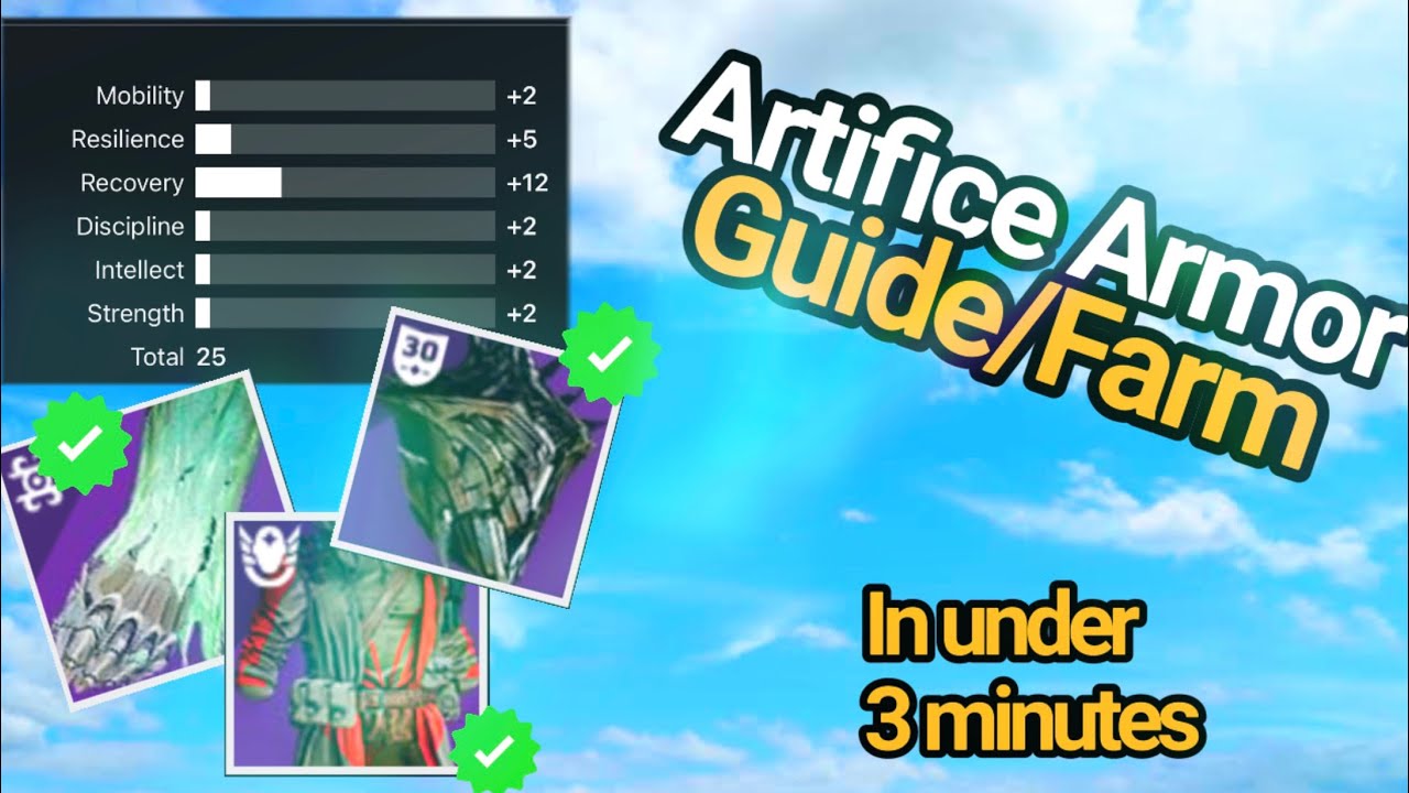 How To Artifice Armor In Under 3 Minutes (High Stat Armor) - YouTube