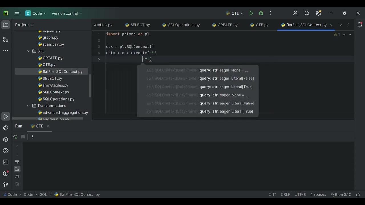Polars - FlatFile SQLContext - YouTube