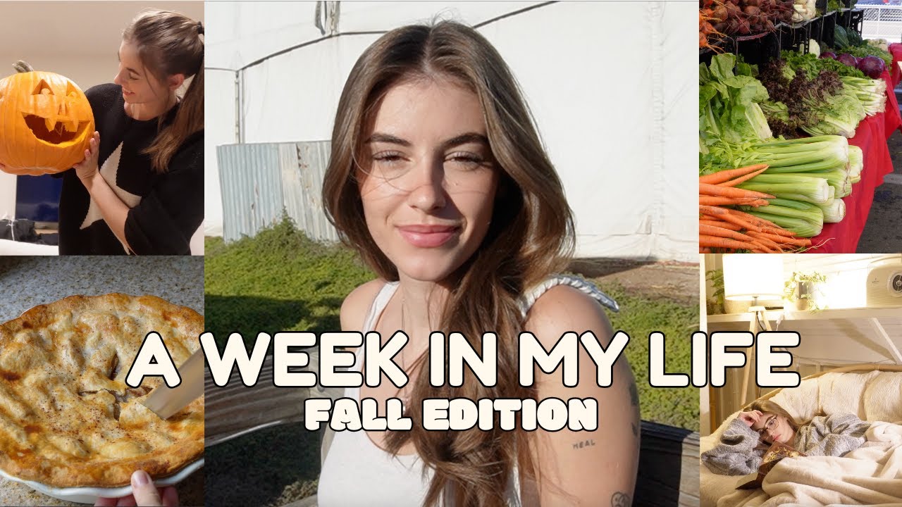 Week in My Life Fall Edition | Pumpkin Patch & Carving | Baking | Halloween Decor | Eva Cudmore ...