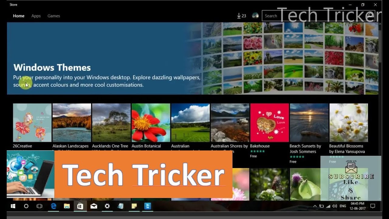 Windows 10 Themes New Feature [ Updated ] | Windows 10 Creators Update ...