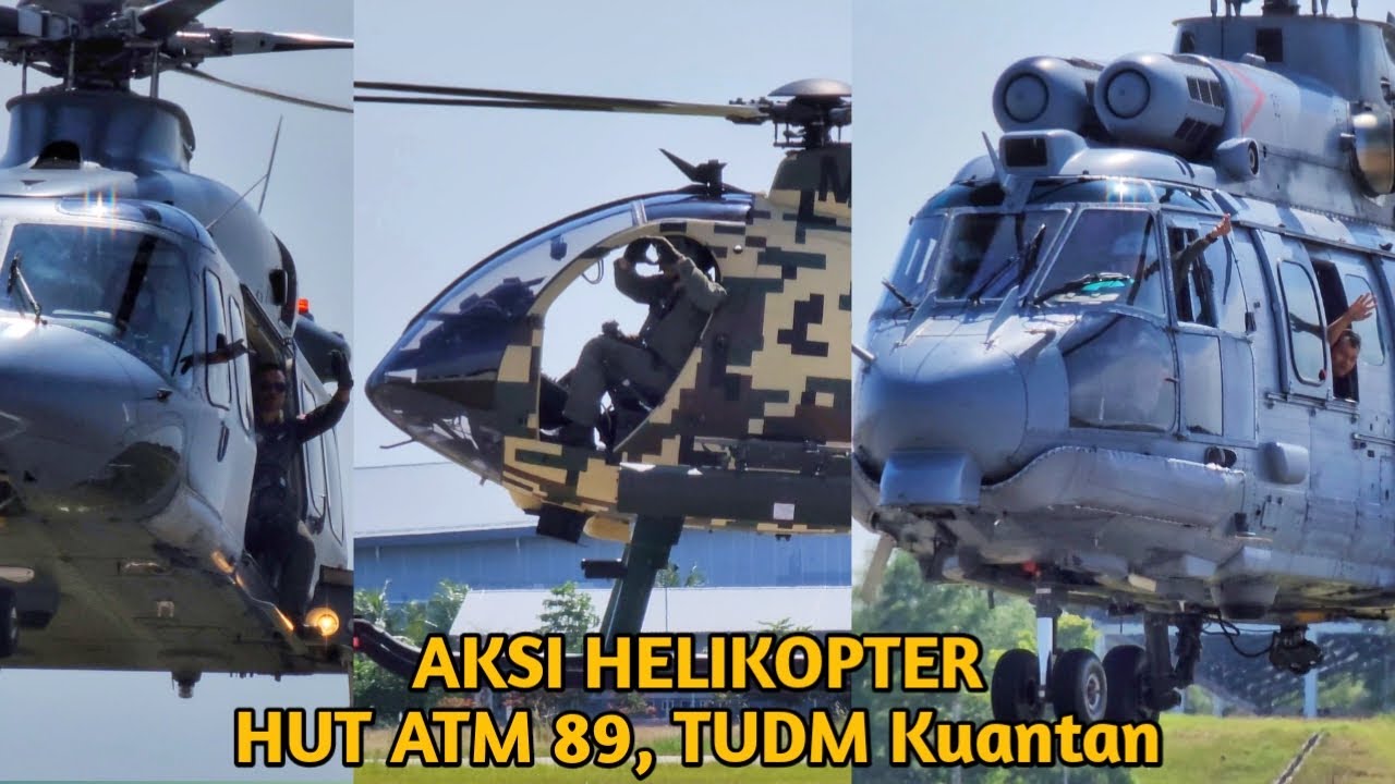 Aksi Helikopter Selepas Sambutan HUT ATM 89 Di TUDM Kuantan | EC725 ...