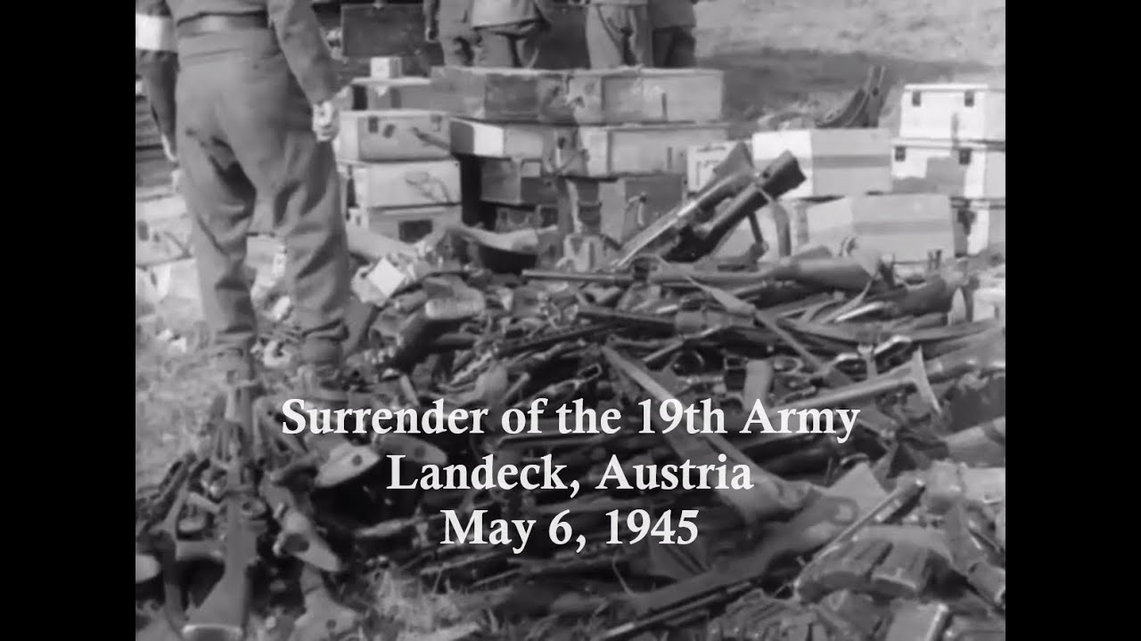 Surrender of the German 19th Army at Landeck, Austria; May 6, 1945 ...