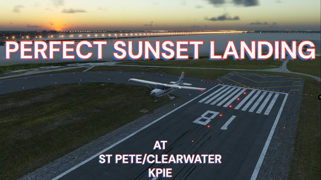 X-Plane 12 Cessna 172 Control - Perfect Landing at St Pete-Clearwater ...