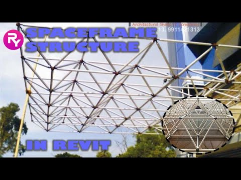 SPACE FRAME STRUCTURE IN REVIT, EASIEST WAY TO DO THAT - YouTube