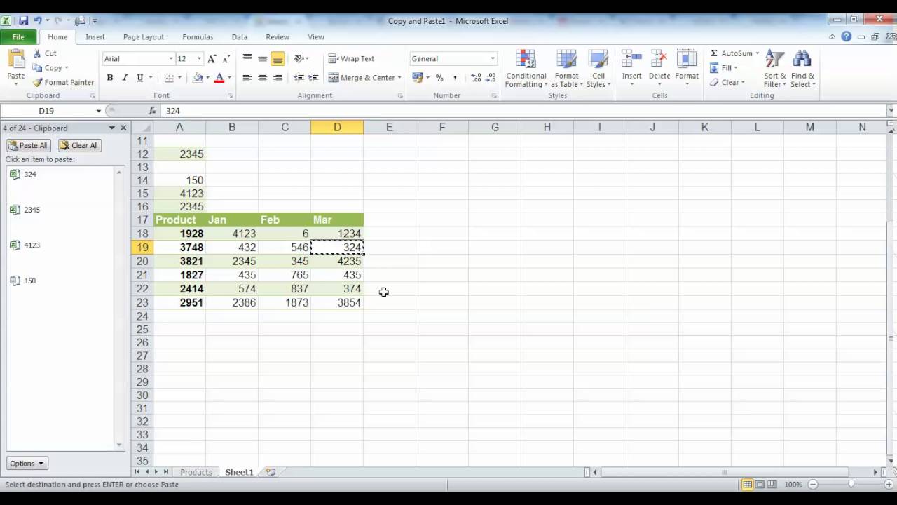 Excel 2010 Clipboard Options YouTube excel-2010-clipboard-options-youtube