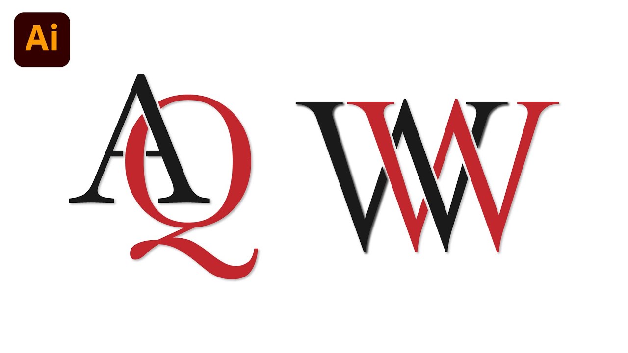 How to Create Letter Logo in illustrator Letter Logo Design Tutorial ...