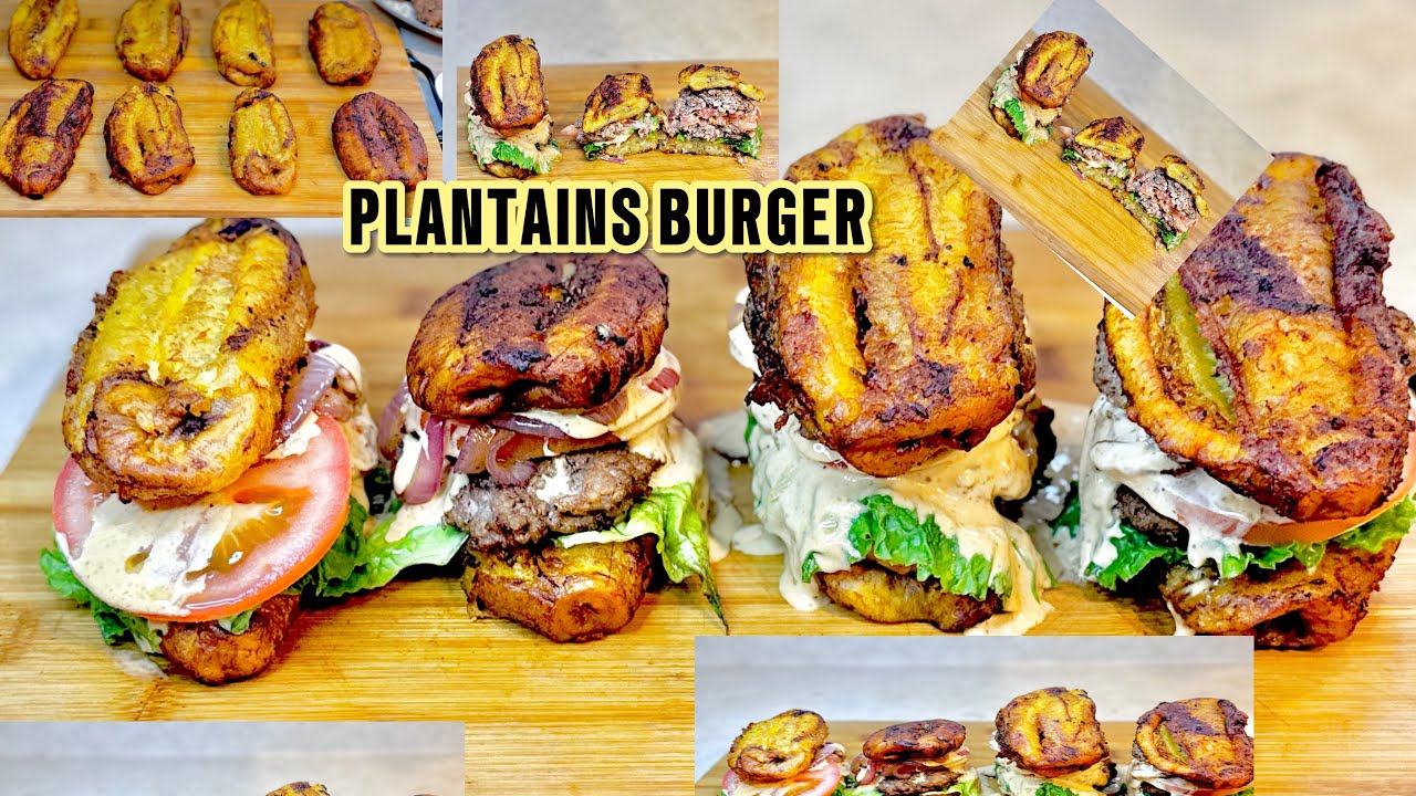 How to Make a Plantain Burger: A Delicious Twist on the Classic!" ASMR ...