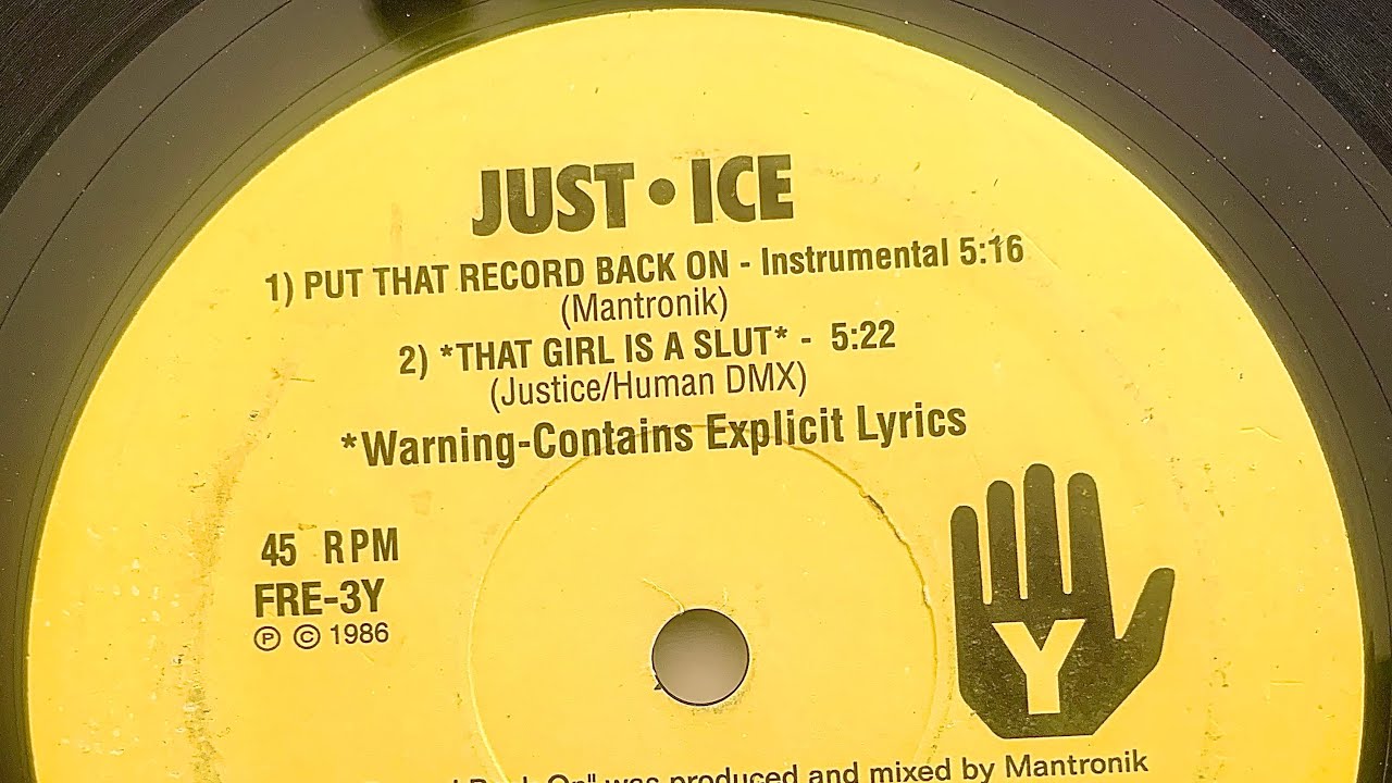 Just Ice: Put That Record Back On Instrumental 1986 - YouTube