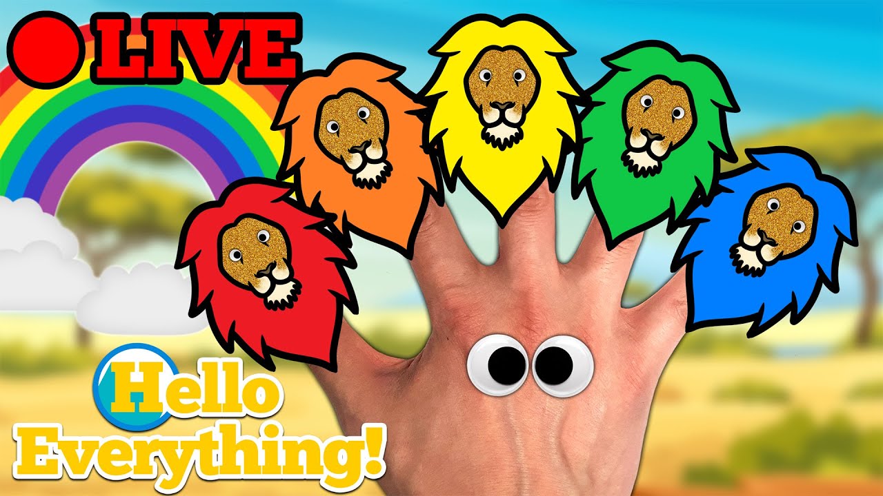 🔴 Hello Everything! 👀 Live Stream | Finger Family Nursery Rhymes ...