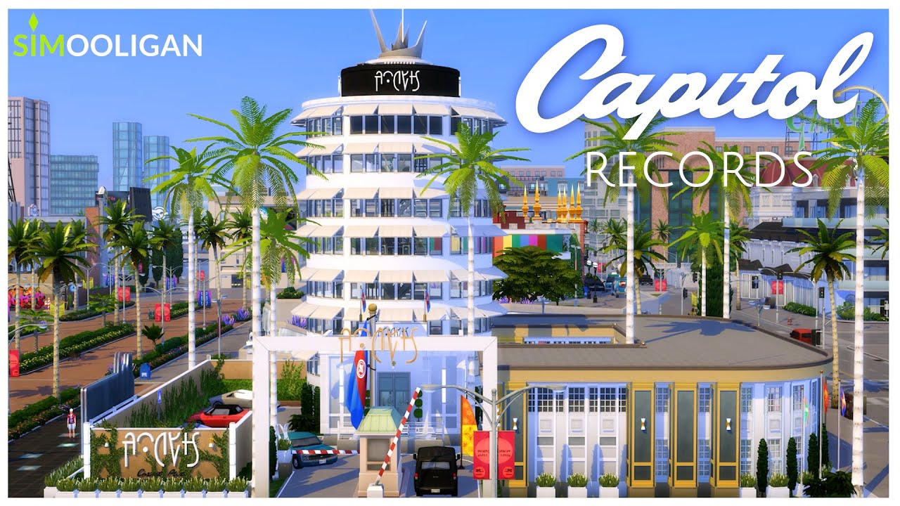 TOUR: Capitol Records Tower | The Sims 4 | Simooligan - YouTube