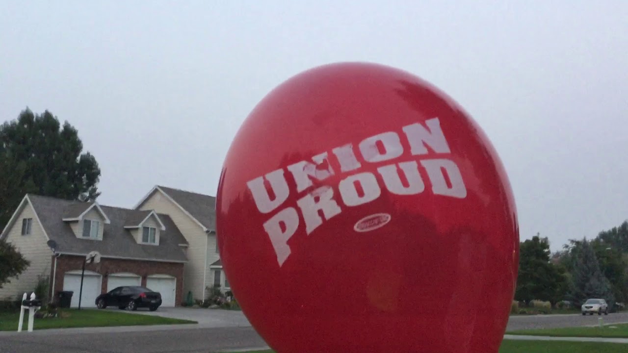 Union Proud helium balloon release - YouTube