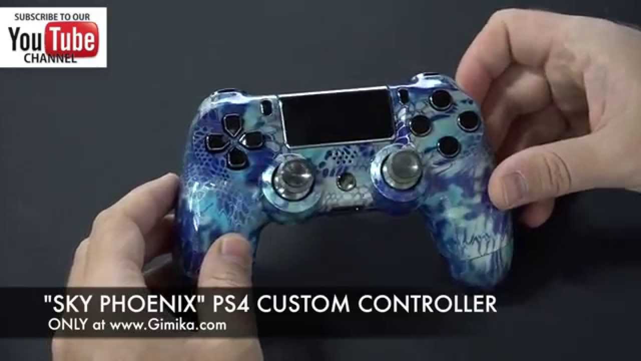 "Sky Phoenix" PS4 Custom Controller by Gimika.com - YouTube