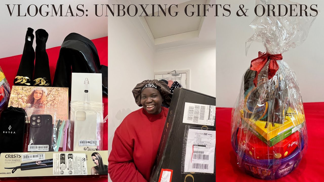 Vlogmas 3 Unboxing Ts From Friends A Hamper And Orders From