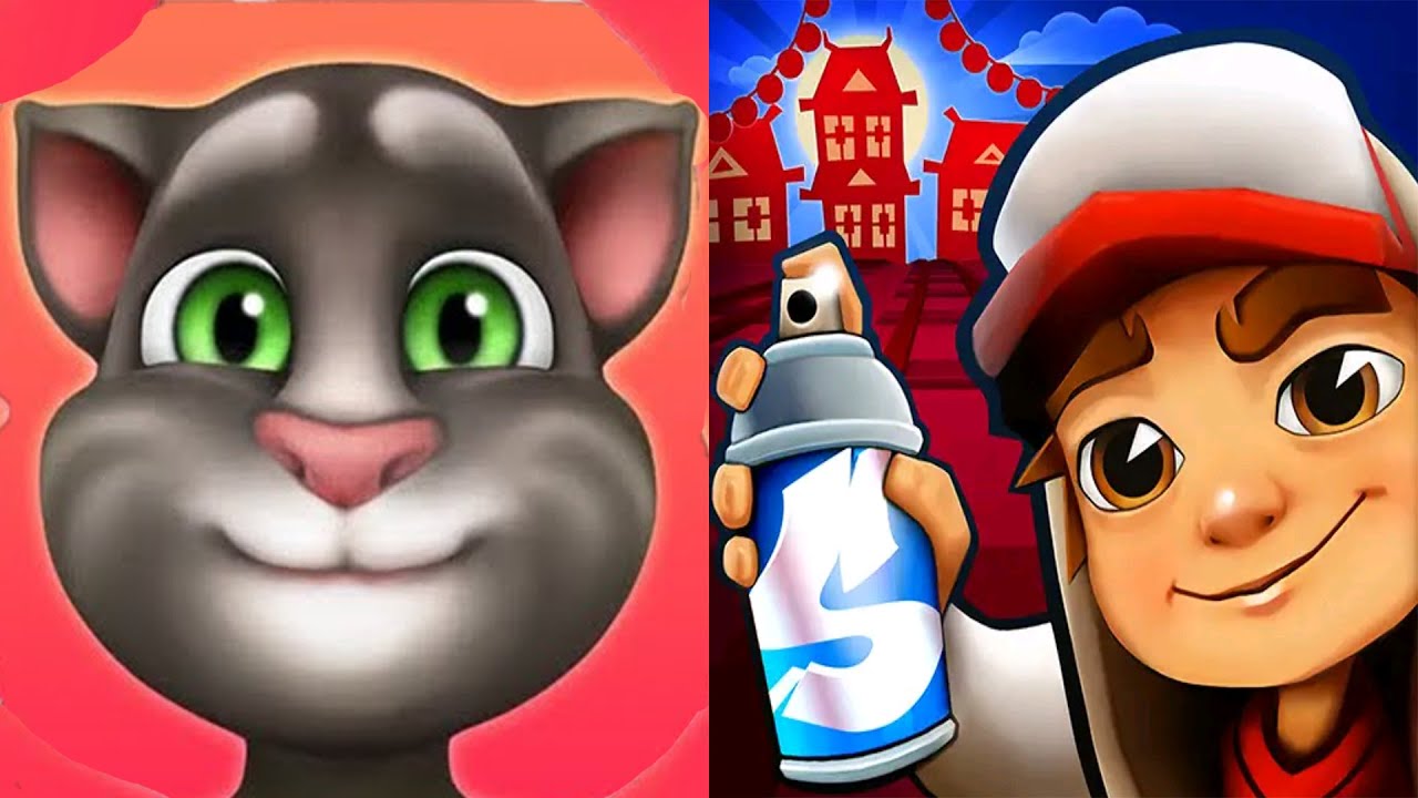 Subway Surfers vs My Talking Tom + - YouTube