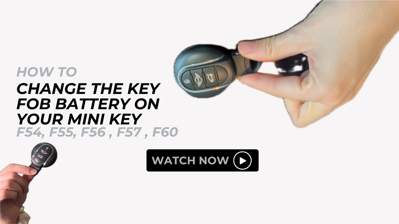 How to change the battery in your MINI key fob - YouTube