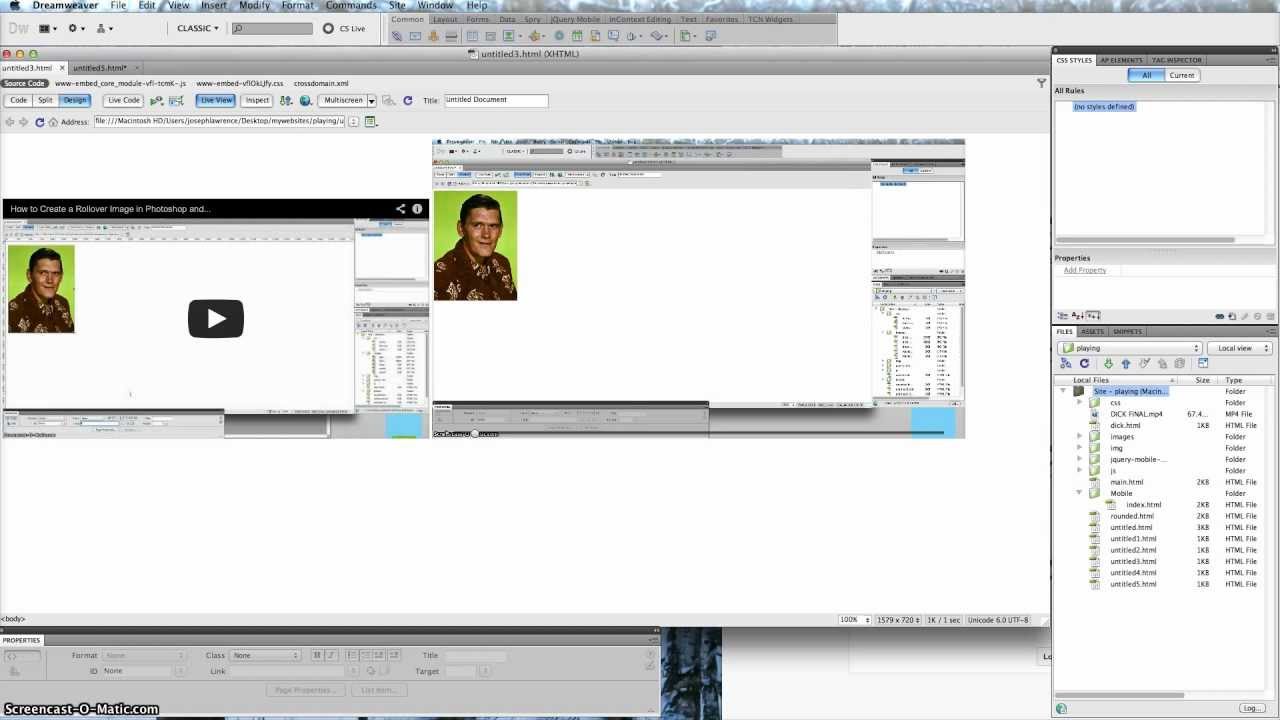 How to Insert & Embed a Video in Dreamweaver - YouTube