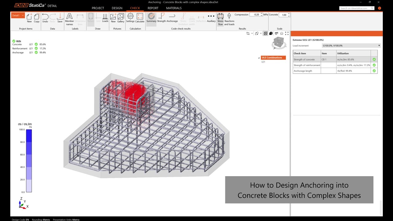 How to Design Anchoring into Concrete Blocks with Complex Shapes - YouTube