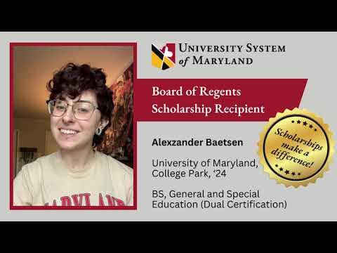 USM Board of Regents Scholarship Recipient Alexzander Baetsen - YouTube