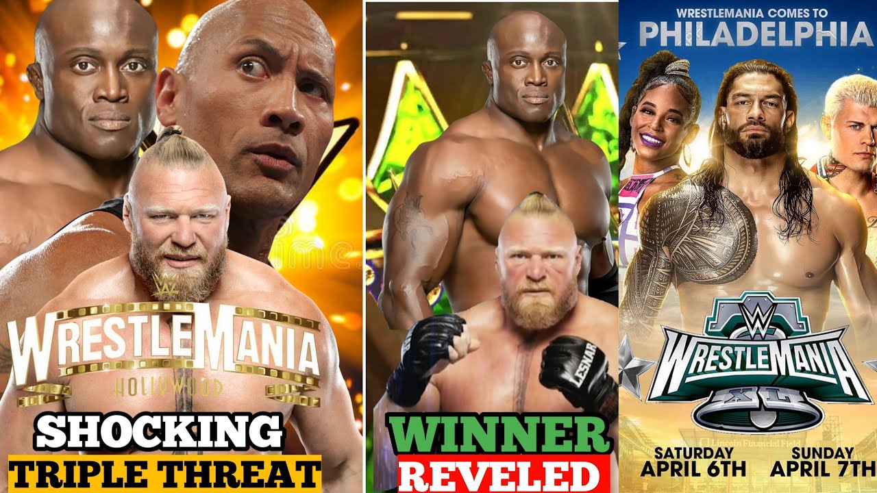 SHOCKING ! TRIPLE THAREAT MATCH WM 39 🤯 ! BROCK VS Bobby WINNER REVELED ...