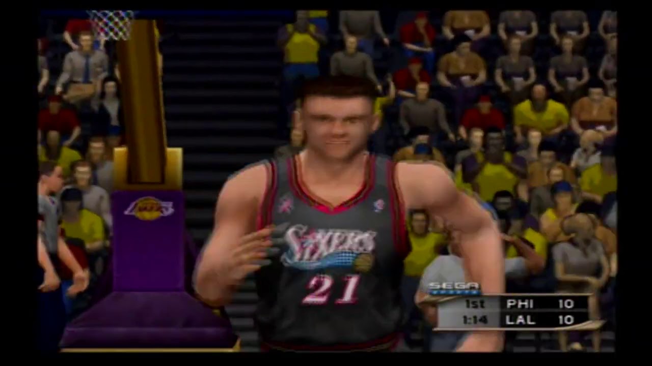 NBA 2K2 (PS2) LOS ANGELES LAKERS vs PHILADELPHIA 76ERS - YouTube