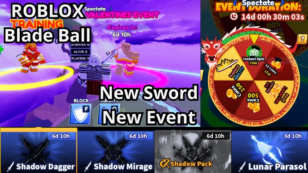 SWORD KECE DI BLADE BALL DAN EVENT VALENTINE!! UPDATE Roblox Blade Ball ...