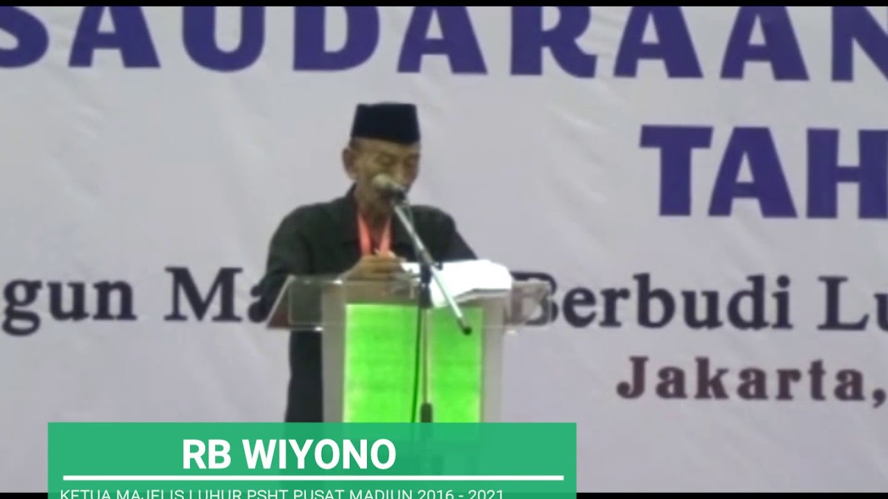 PSHT MAS RB WIYONO KETUA MAJELIS LUHUR PSHT - YouTube