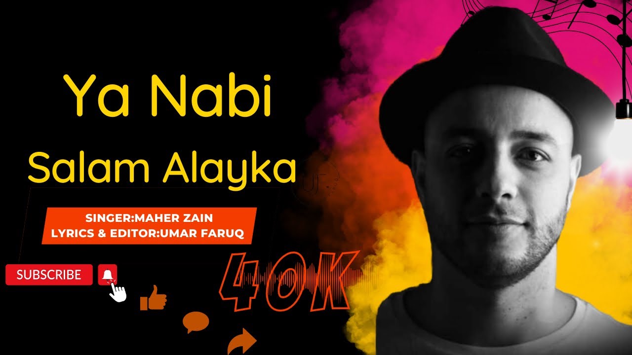 Ya Nabi Salam Alayka || Singer:Maher Zain || Lyrics & Edit:Umar Faruq || Black Screen . - YouTube