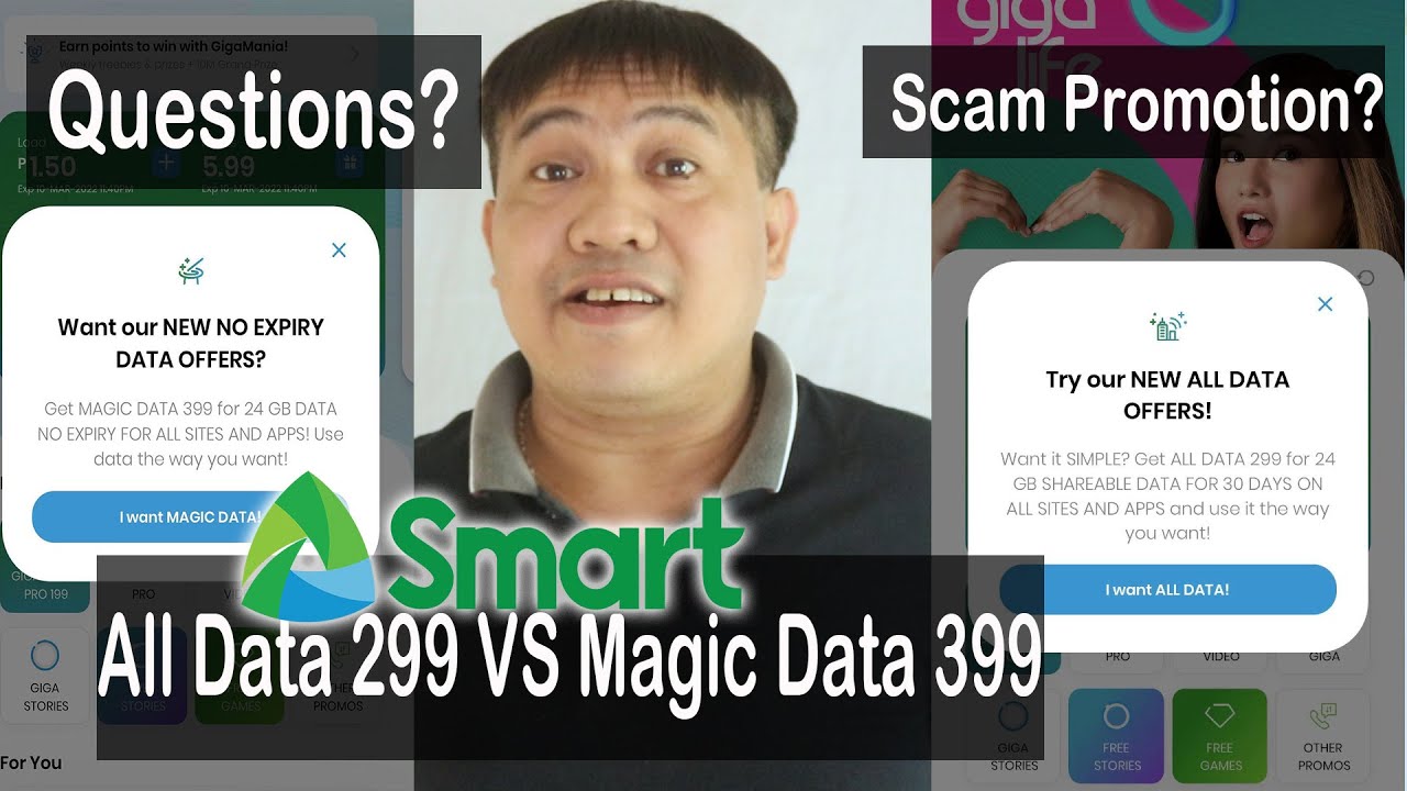 Smart promotion All Data 299 Vs Magic Data 399 Explained - YouTube
