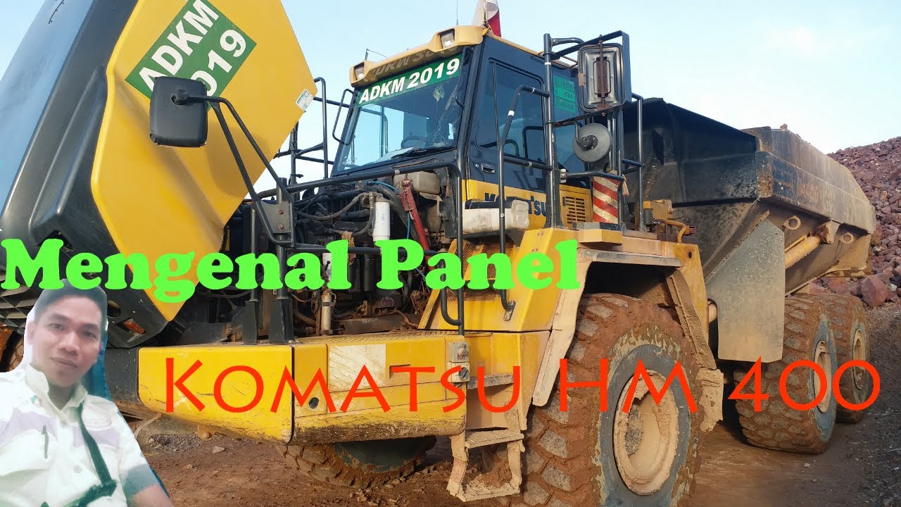 Komatsu HM 400-3R | Pengenalan panel HM 400-3R - YouTube