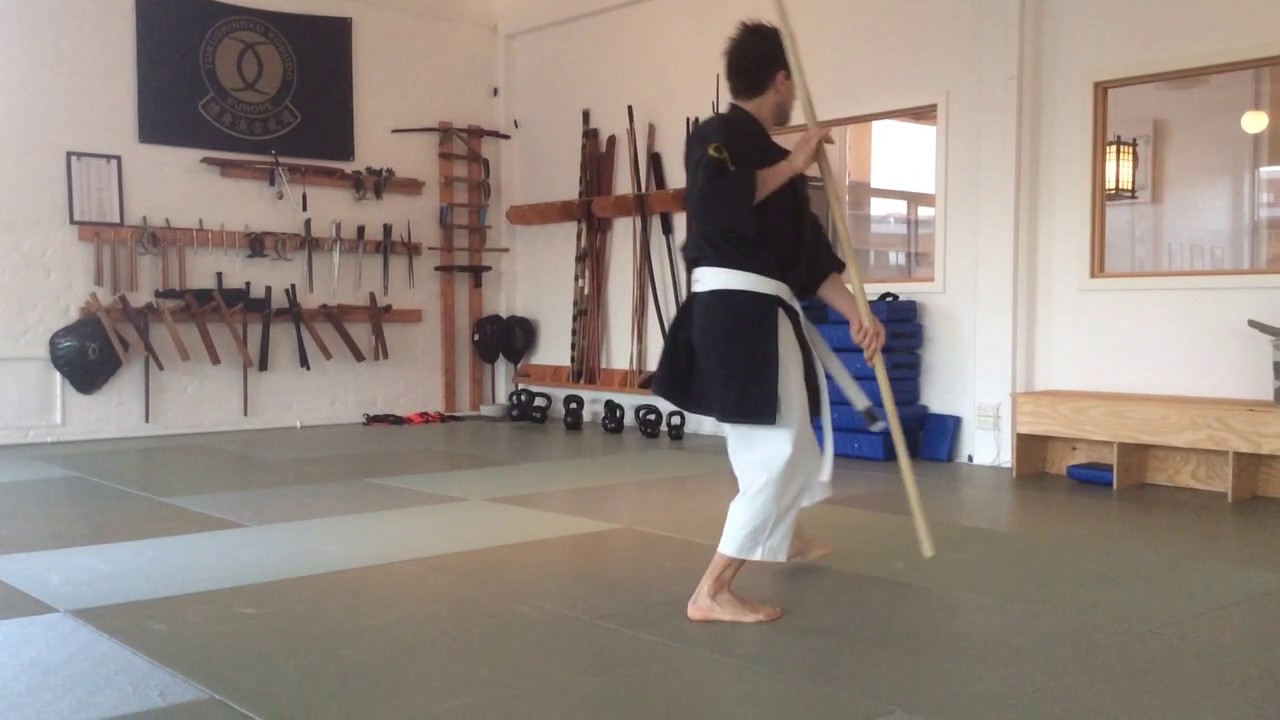 Tokushinryu Kobudo Europe - Bo Kihon Ni - YouTube