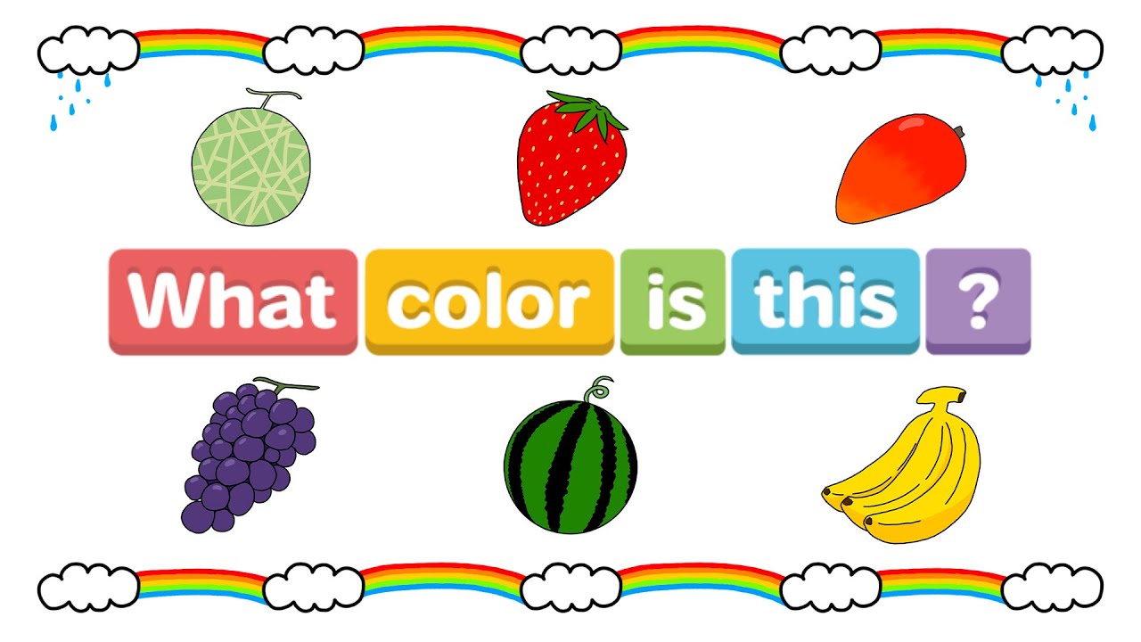 ★kids animation【What color is this ?】What color do you like ?知育アニメ【このいろ ...