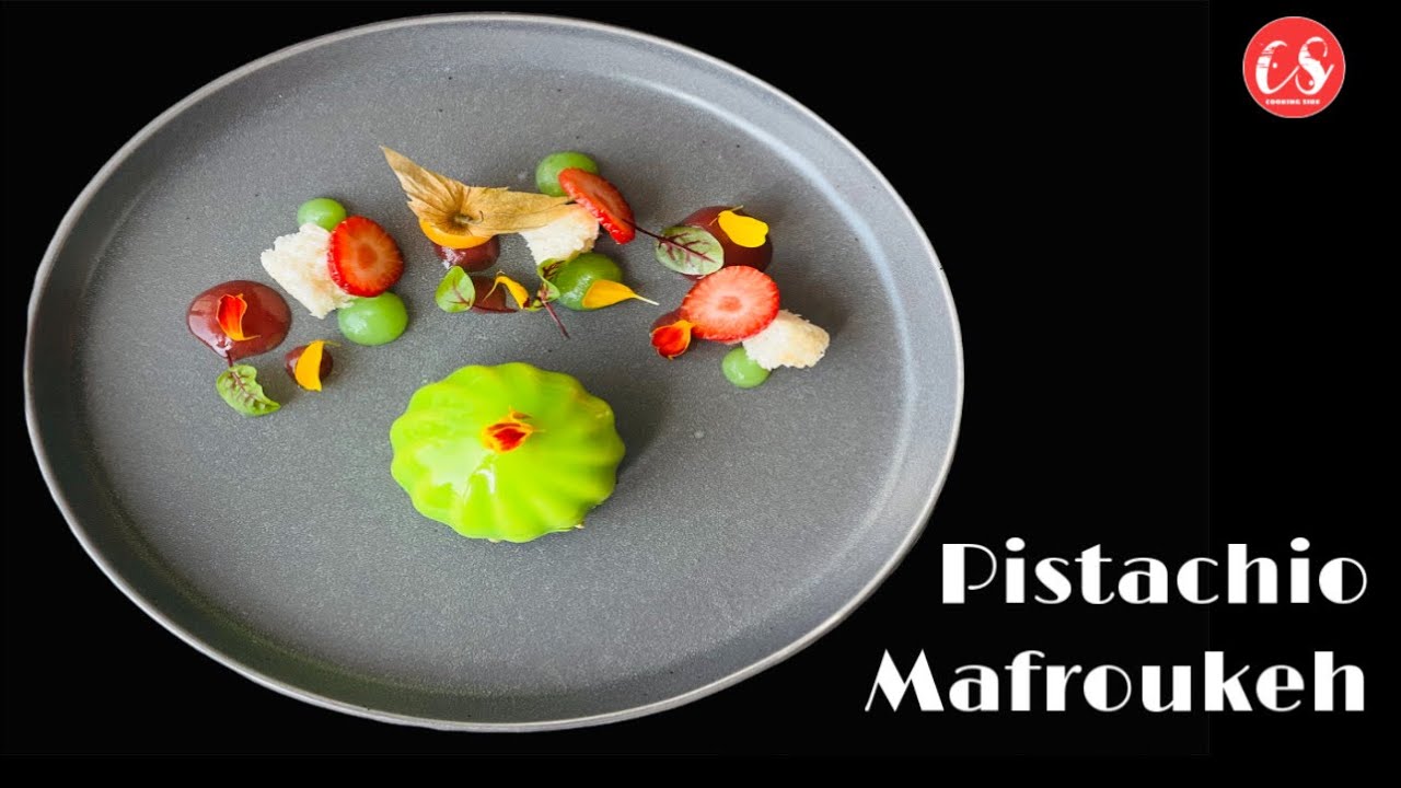 Fusion pistachio mafroukeh ||fine dining dessert recipe ||cooking side ...