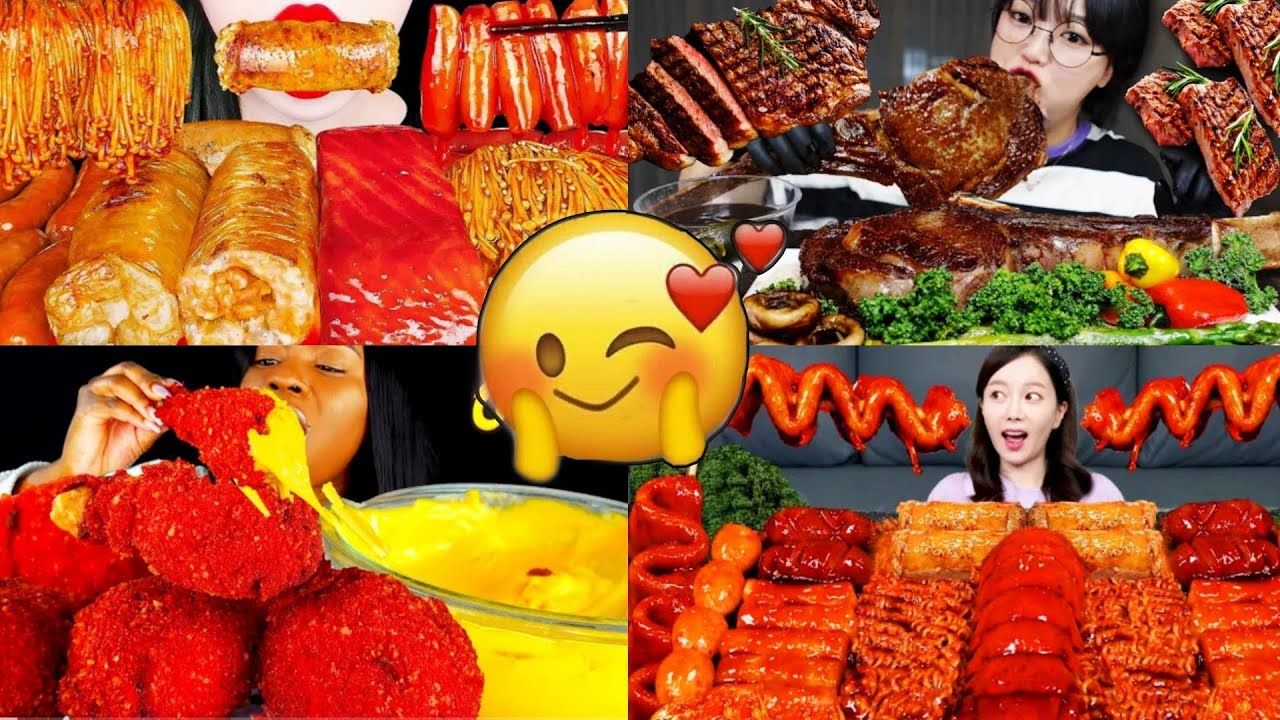 FOOD CRAVINGS | SATISFYING EATING SOUND *MUKBANGERS* VARIOUS FOOD ...