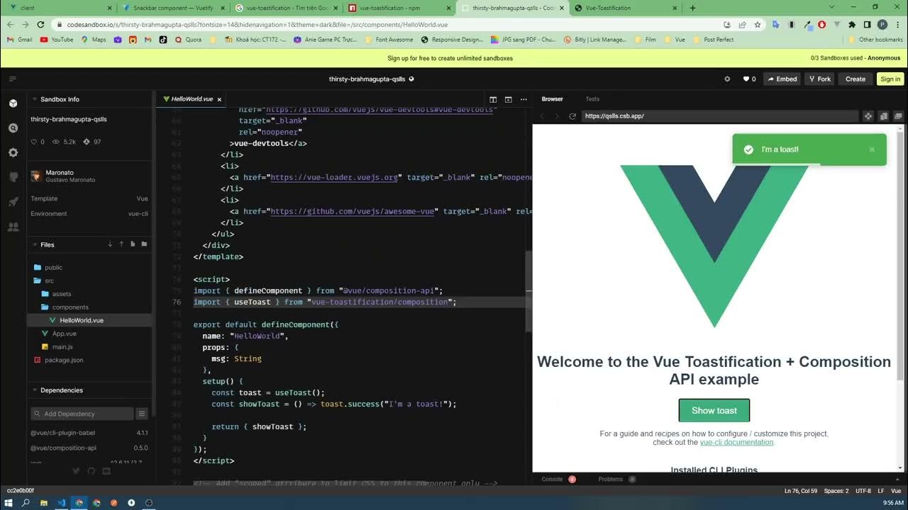 #11 (News) Toast vuetify & vuex (1) || Vue3 Js - YouTube #11 (News) Toast vuetify & vuex (1) || Vue3 Js - YouTube