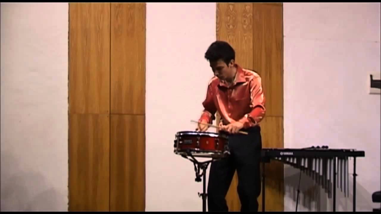 Edgars Raila - F.Michael Combs "Concert Snare Drum Solos 1. El Tamburo ...