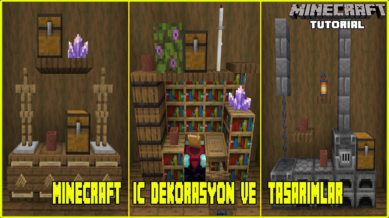 Minecraft İç Dekorasyon ve Tasarımları l Minecraft : Interior ...