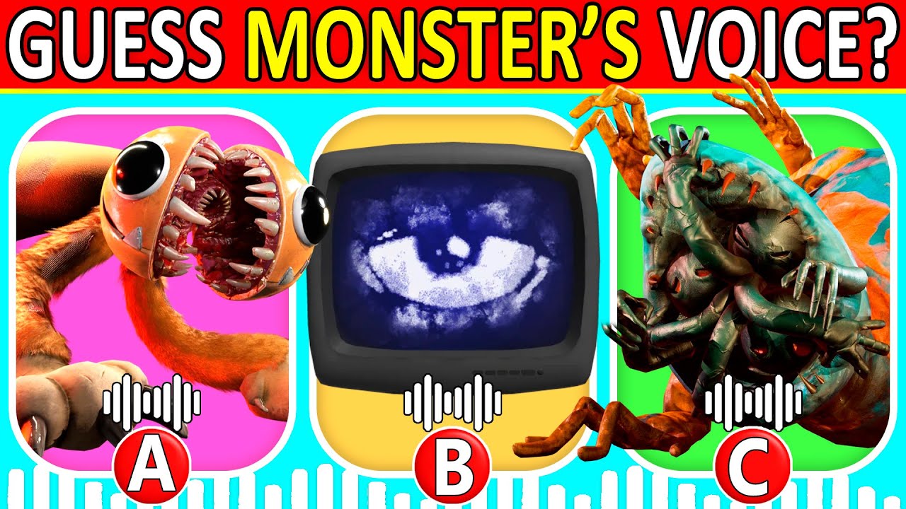 Guess The Poppy Playtime Chapter 4 Monsters by VOICE QUIZ😱Yarnaby, The ...