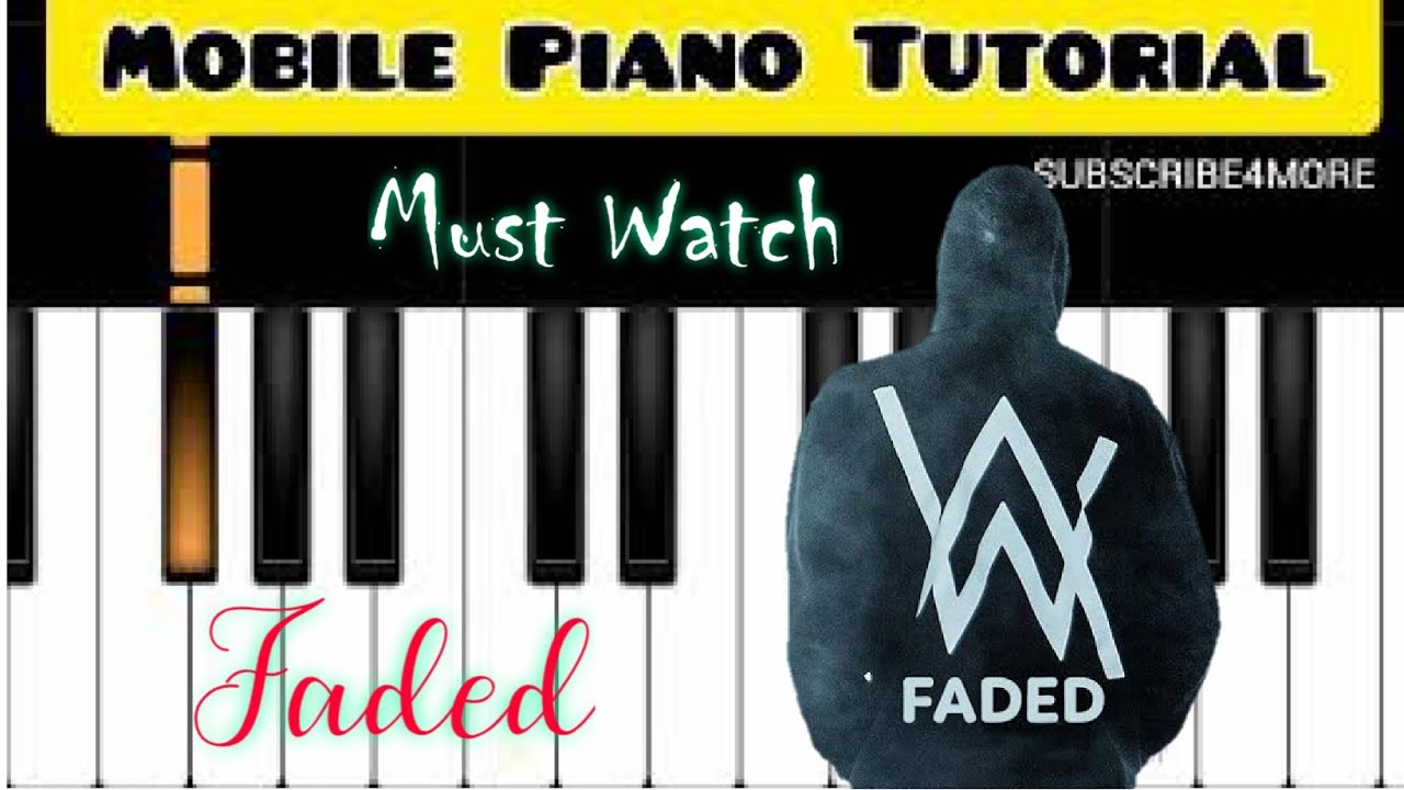 Alan Walker Faded - Easy Piano Tutorial by MpT - YouTube